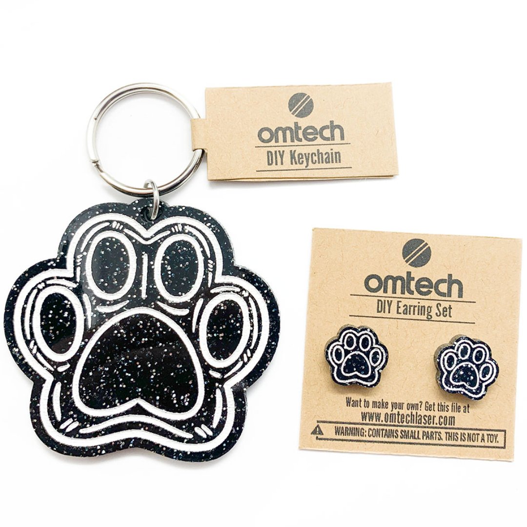 Paw Print Set - Laser Engraving Ideas – OMTech CA